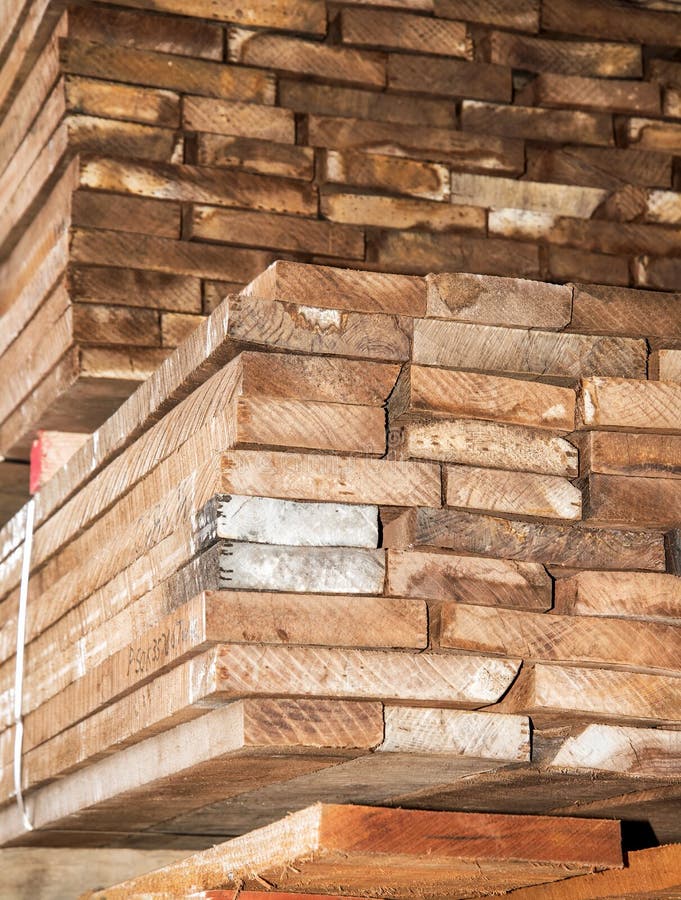 Hard Wood Lumber Yard Warehouse Stock Photo - Image of timbering ...