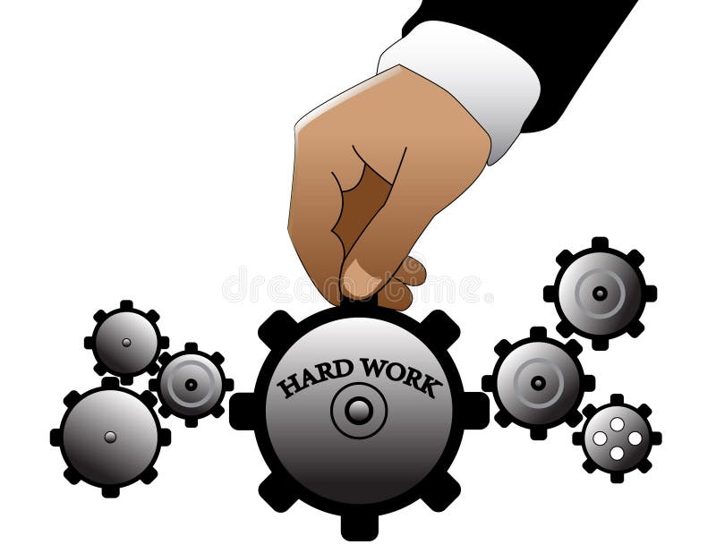 Hard work stock vector. Illustration of vector, missing - 21102864