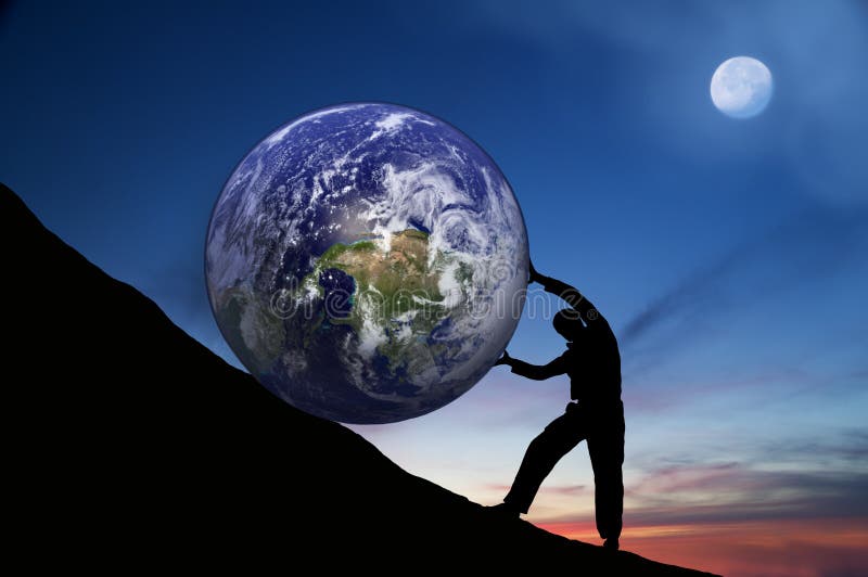 Hard work. stock illustration. Illustration of earth - 21715233