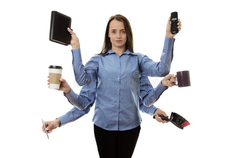 Hard at work stock photo. Image of multitasking, person - 46304828