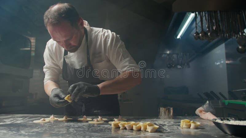 The Hard Work of a Chef at Night Stock Video - Video of gourmet ...