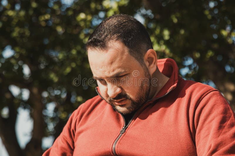 Hard Work of an Computer Scientist Engineer at the Park Stock Photo ...