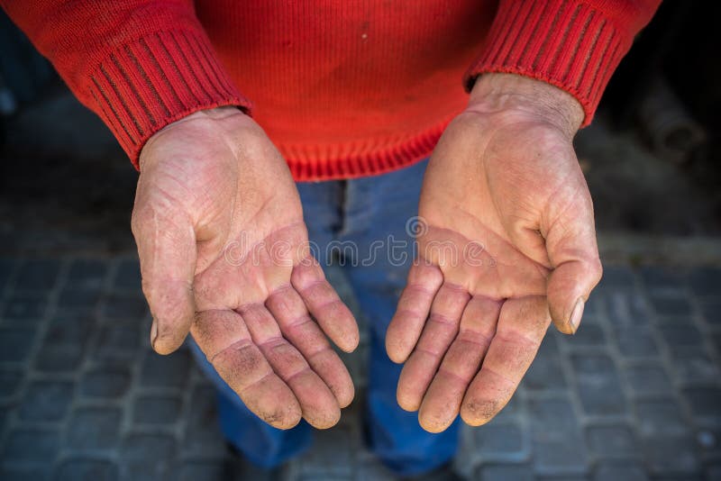 Hard Work Concept, Hands Closely, Traces of Work, Ukraine Stock Photo ...