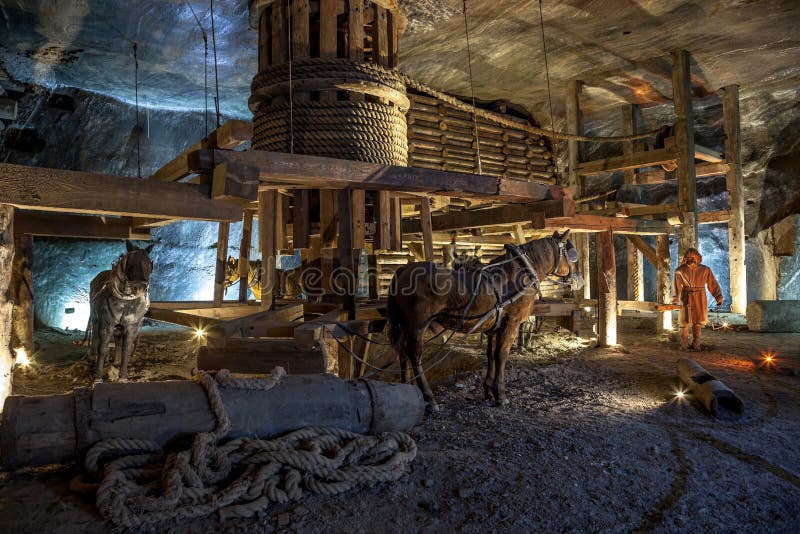 The Hard Work of Men and Horses in the Middle Ages Editorial Stock ...