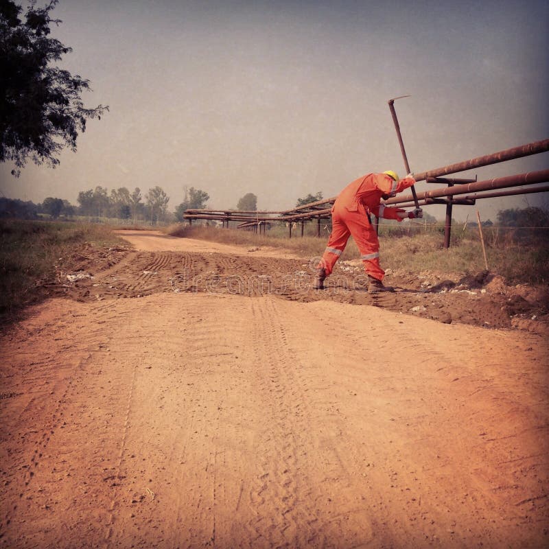 Hard work stock photo. Image of road, work, hard, pipe - 42620896