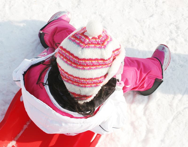 It Is Hard Work Sledding All Day Stock Photo - Image of portrait, life ...