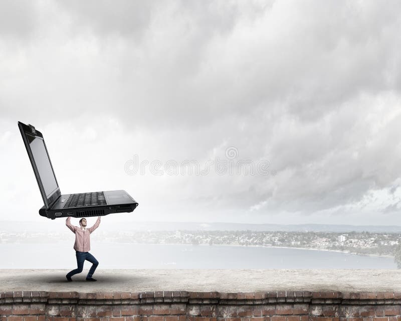 Hard work stock photo. Image of raise, worker, internet - 53093680