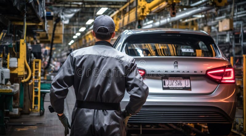 Hard Worker in the Factory, Worker in Working Place, Security Worker at ...