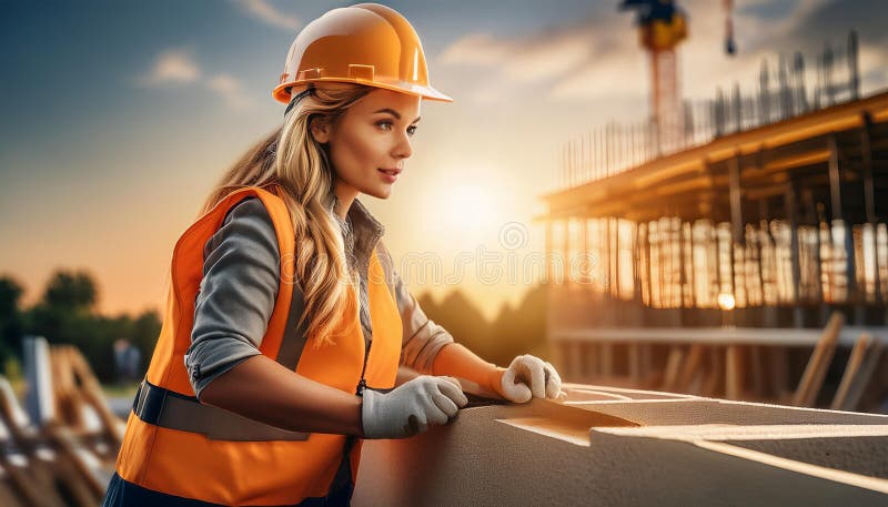 Hard Workers Involved in Construction Activities Stock Illustration ...