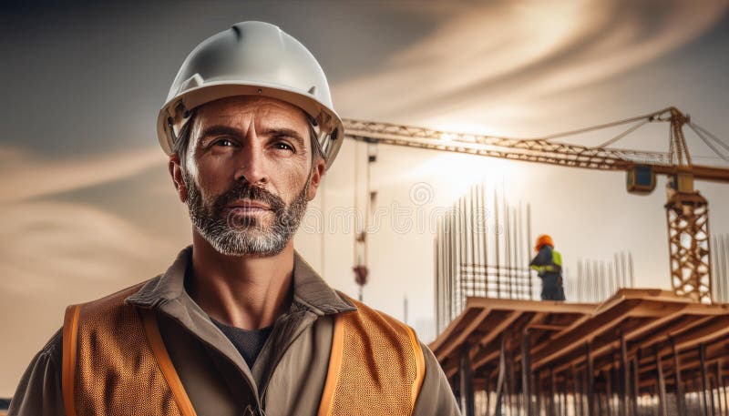 Hard Workers Involved in Construction Activities Stock Illustration ...