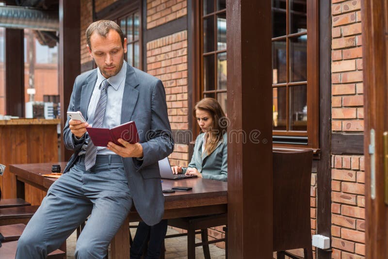 Hard Working Business People. Stock Photo - Image of notebook ...