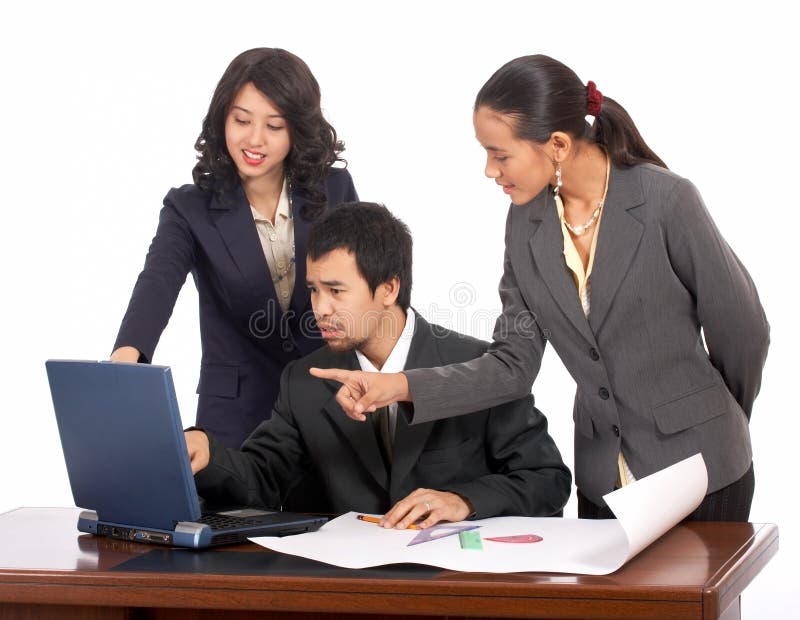 Hard working business team stock photo. Image of boss - 6035292