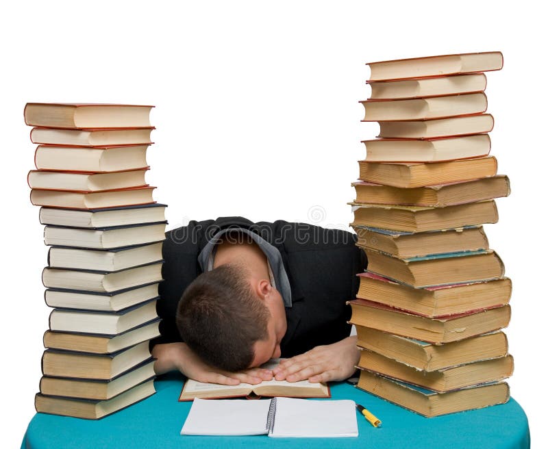 Hard working man stock image. Image of educative, boredom - 4103161