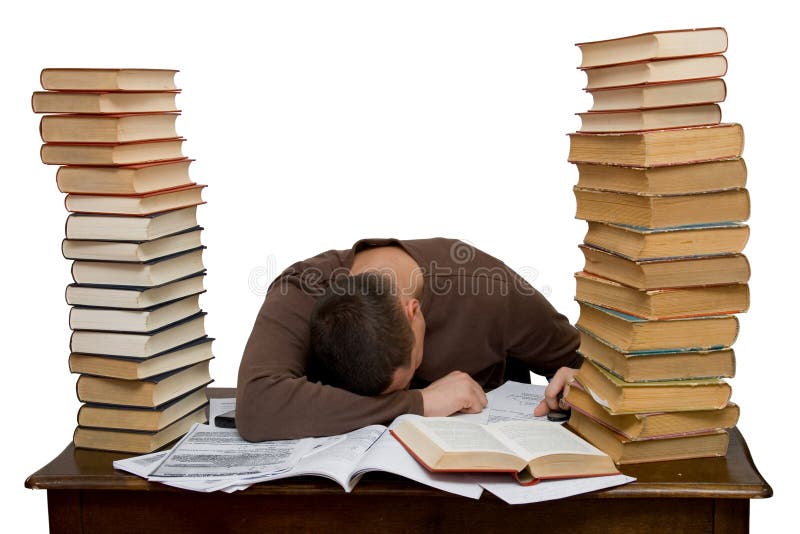 Hard working man stock image. Image of educative, boredom - 4103161