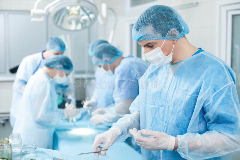 Hard Working Process in a Hospital Surgery Stock Photo - Image of human ...
