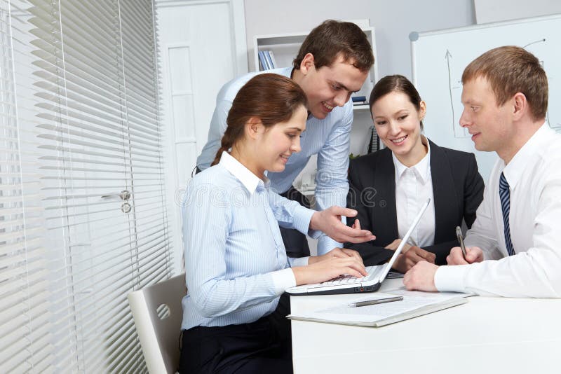 Hard-working team stock image. Image of interior, meeting - 17787825