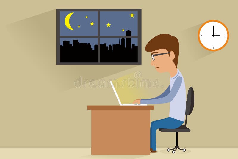 Working Hard Cartoon Stock Illustrations – 6,460 Working Hard Cartoon ...