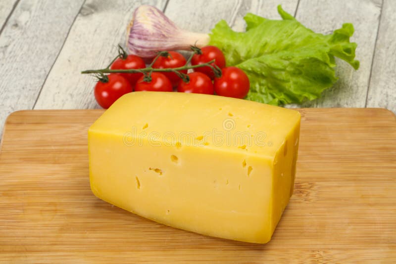 Hard Yellow Dutch Mature Cheese. Stock Image - Image of gouda, savory ...