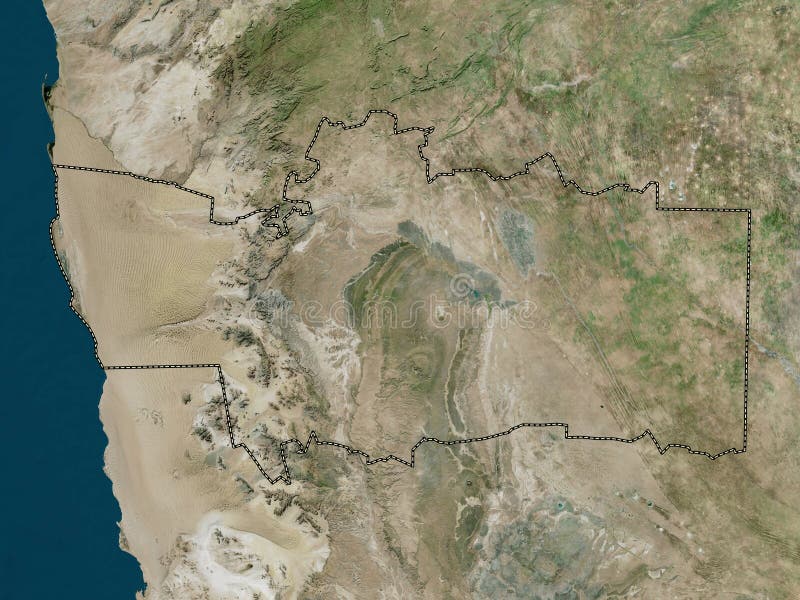 Hardap, Namibia. High-res Satellite. No Legend Stock Illustration ...