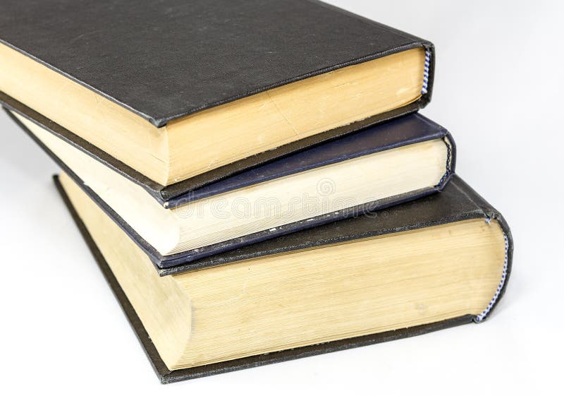Stack of Hardback Books - Horizontal Stock Image - Image of wisdom ...