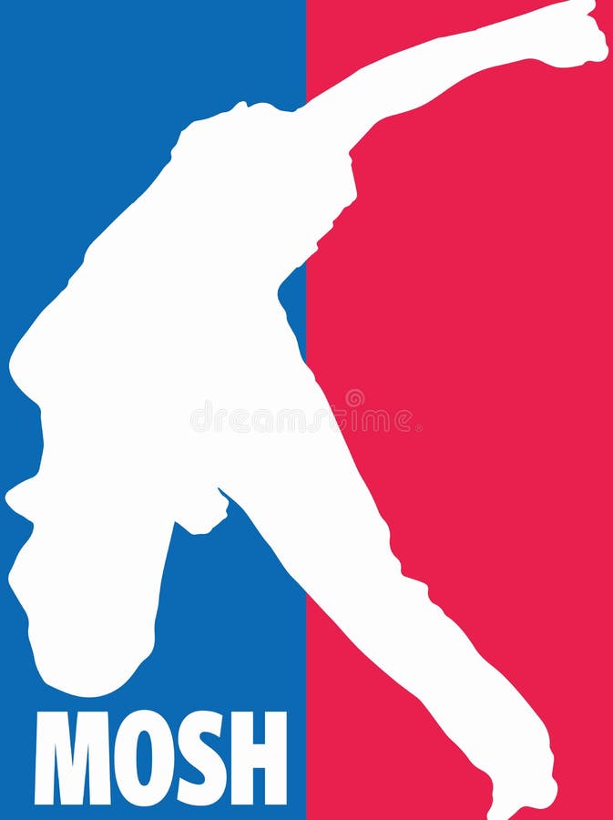 Hardcore Mosh Logo Template Stock Vector - Illustration of deck ...