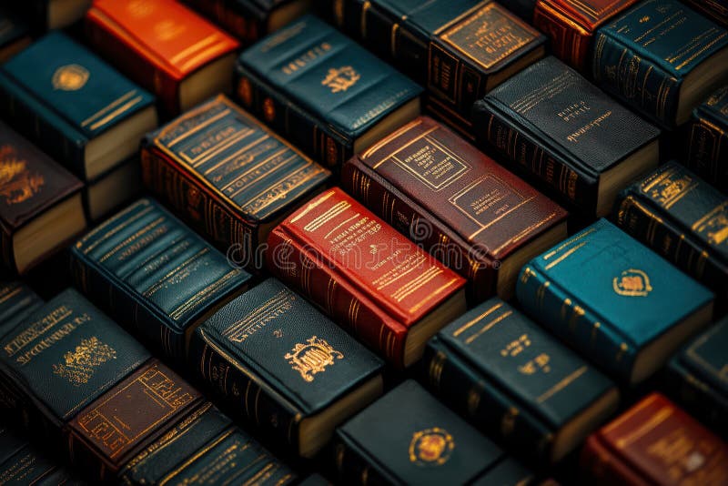 Hardcover Book Background - Vertical Full Frame Texture Stock ...