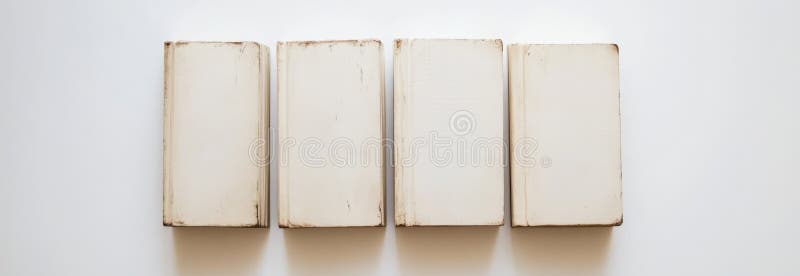 Hardcover Books in Closed and Open Positions, Isolated on White Stock ...