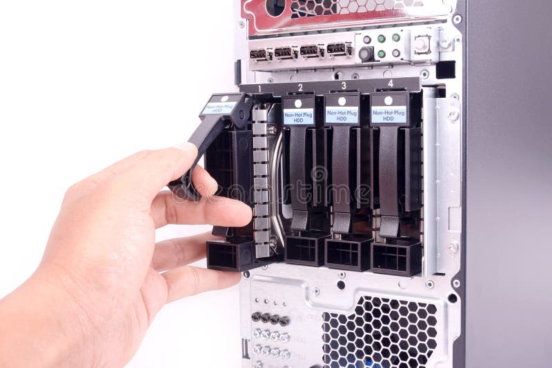 Harddisk bay stock photo. Image of linux, database, storage - 34553052