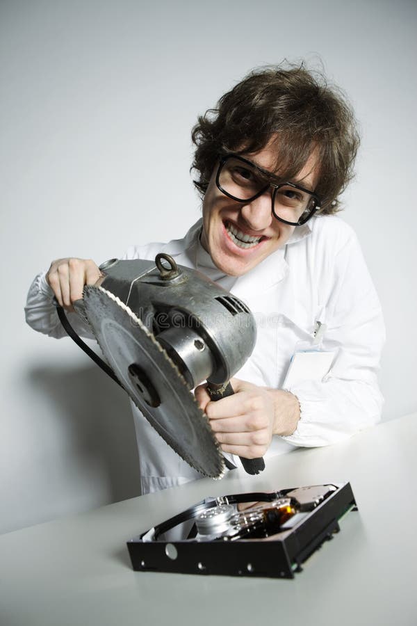 Harddrive Destruction stock photo. Image of industry - 32865670