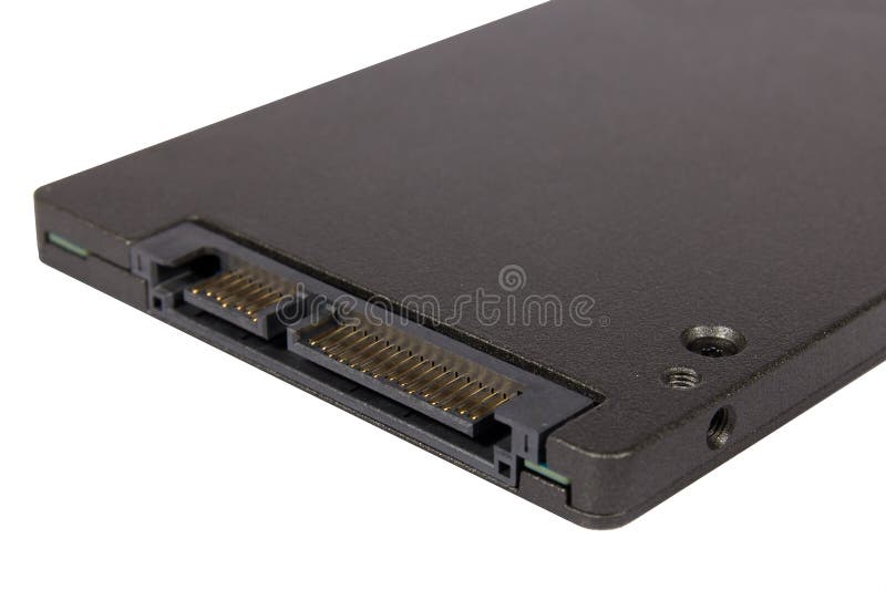 SSD-schijf Met SATA-aansluiting Stock Afbeelding - Image of computer ...
