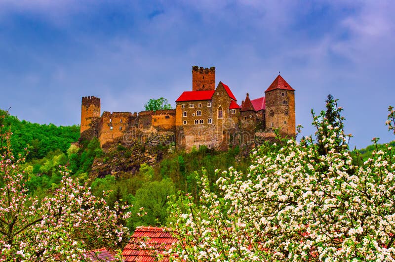 Hardegg Castle in Austria stock photo. Image of monument - 158284808