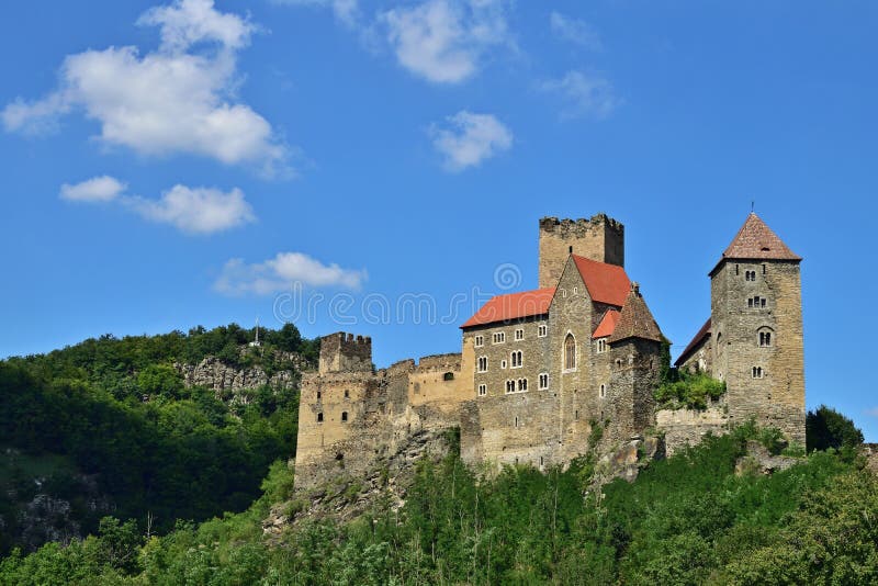 Hardegg Castle, Austria stock image. Image of podyji - 195238073