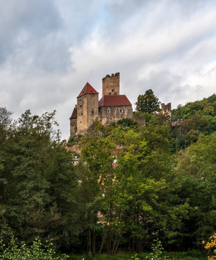 Hardegg Castle Ruins in Hardegg Town in Austria Stock Photo - Image of ...