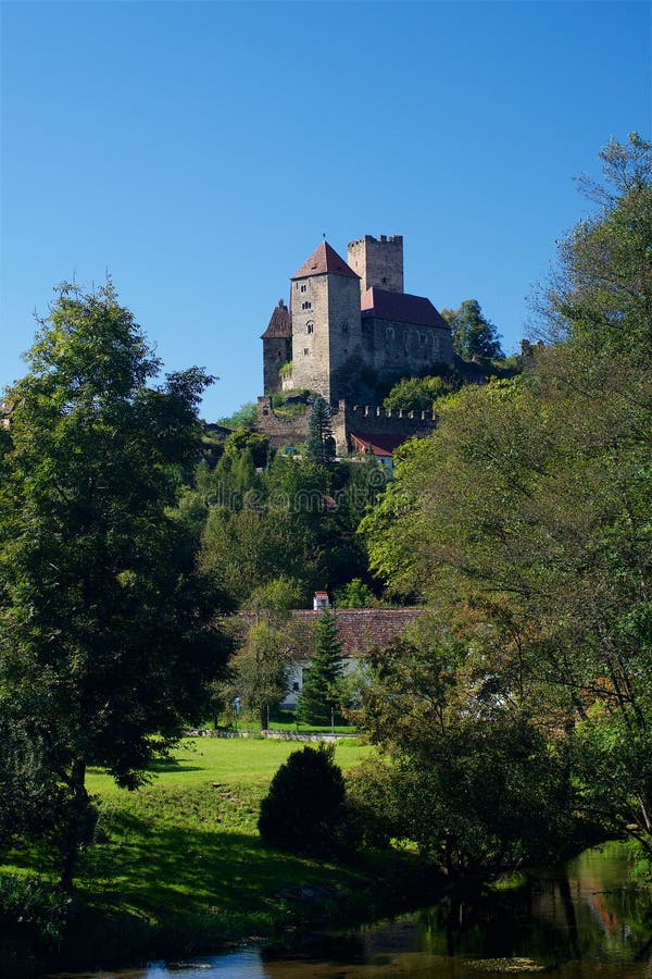 Hardegg Castle in Thayatal National Park in Austria Stock Photo - Image ...