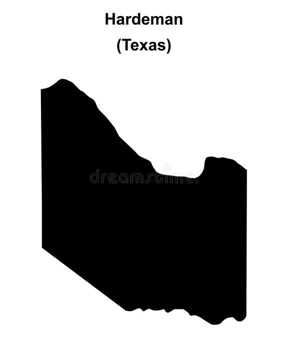 Hardeman outline map stock vector. Illustration of territory - 361791738