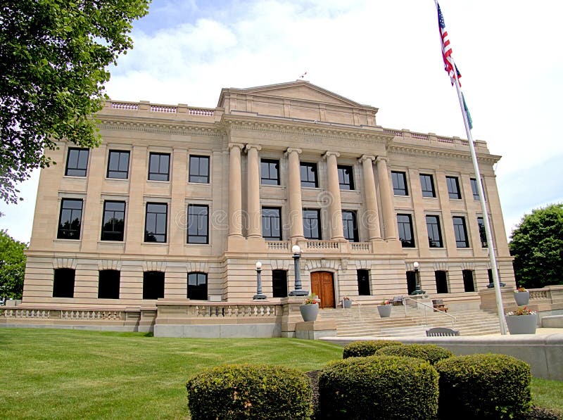 The Hardin County Courthouse, Located in Kenton, Ohio Stock Image ...