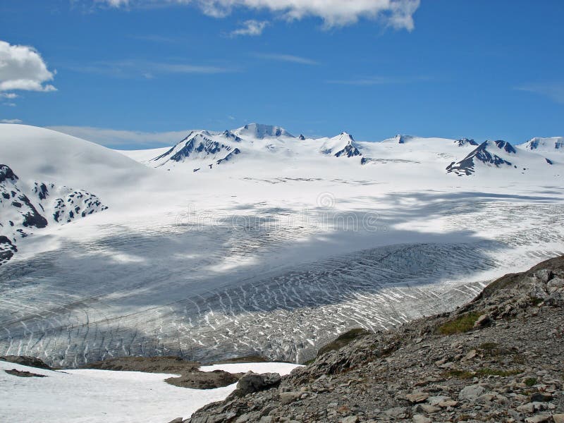 Harding Icefield and Exit Glacier Kenai Alaska Stock Photo - Image of ...