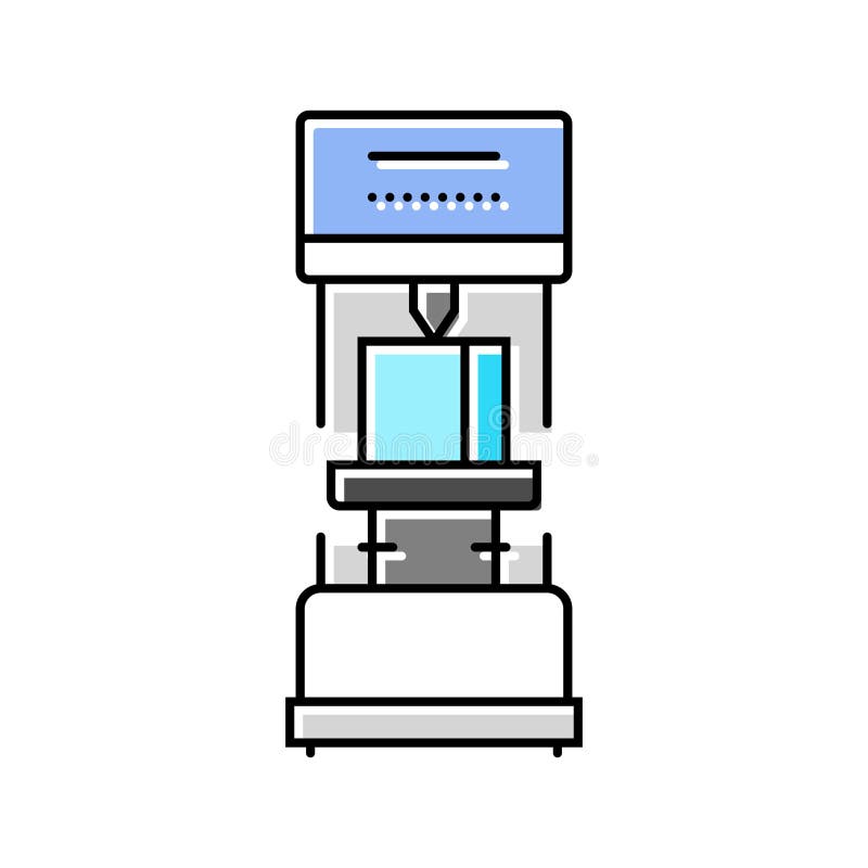 Hardness Testing Materials Engineering Color Icon Vector Illustration ...