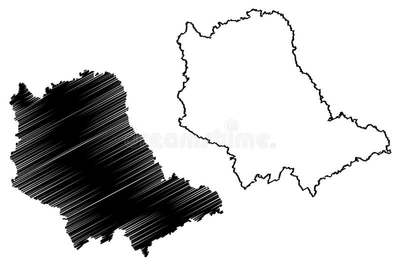 Hardoi District Uttar Pradesh State, Republic of India Map Vector ...