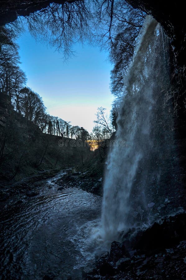 Hardraw Force Waterfall - Yorkshire - England Stock Image - Image of ...