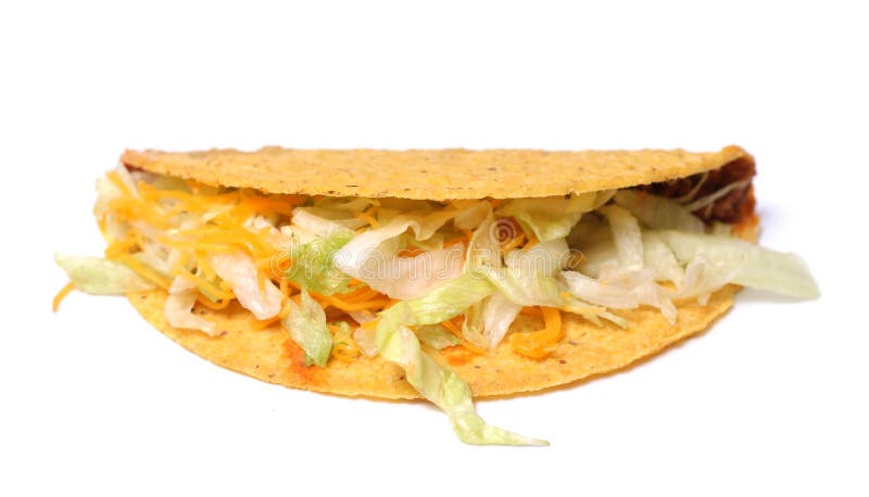 Hardshell Taco stock image. Image of unhealthy, isolated - 71722901