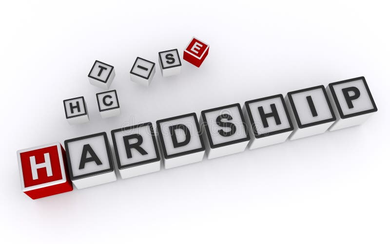 Hardship word cloud stock vector. Illustration of stress - 210350230