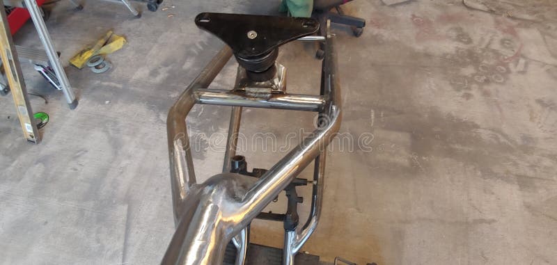 Hardtail Harley frame editorial stock photo. Image of custom - 226610788