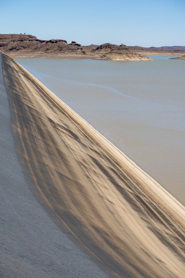 Hardup Dam in Namibia stock photo. Image of reservoir - 180909686