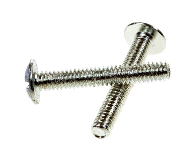 Hardware Bolts on a White Background Stock Image - Image of cabinet ...