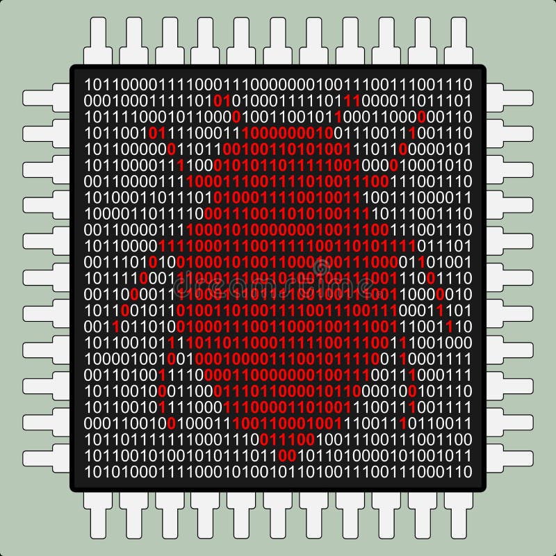 Hardware bug stock illustration. Illustration of microchip - 24893053