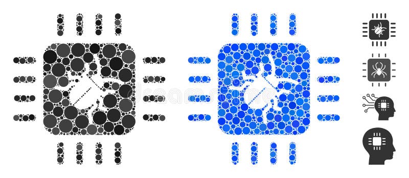 Hardware Bug Composition Icon of Spheric Items Stock Illustration ...