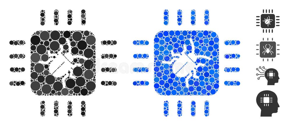 Hardware Bug Composition Icon of Spheric Items Stock Illustration ...