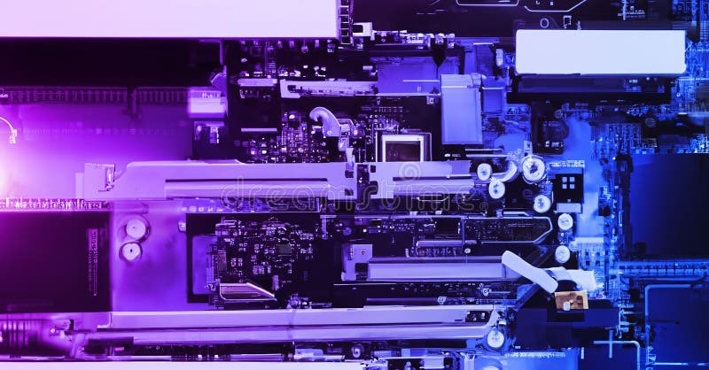 Hardware Connections stock illustration. Illustration of computers ...