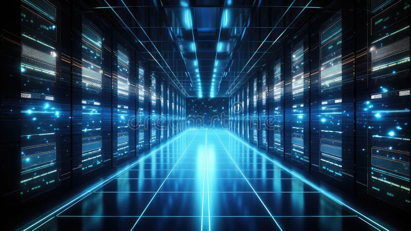 Hardware Data Center Illustration Stock Illustration - Illustration of ...